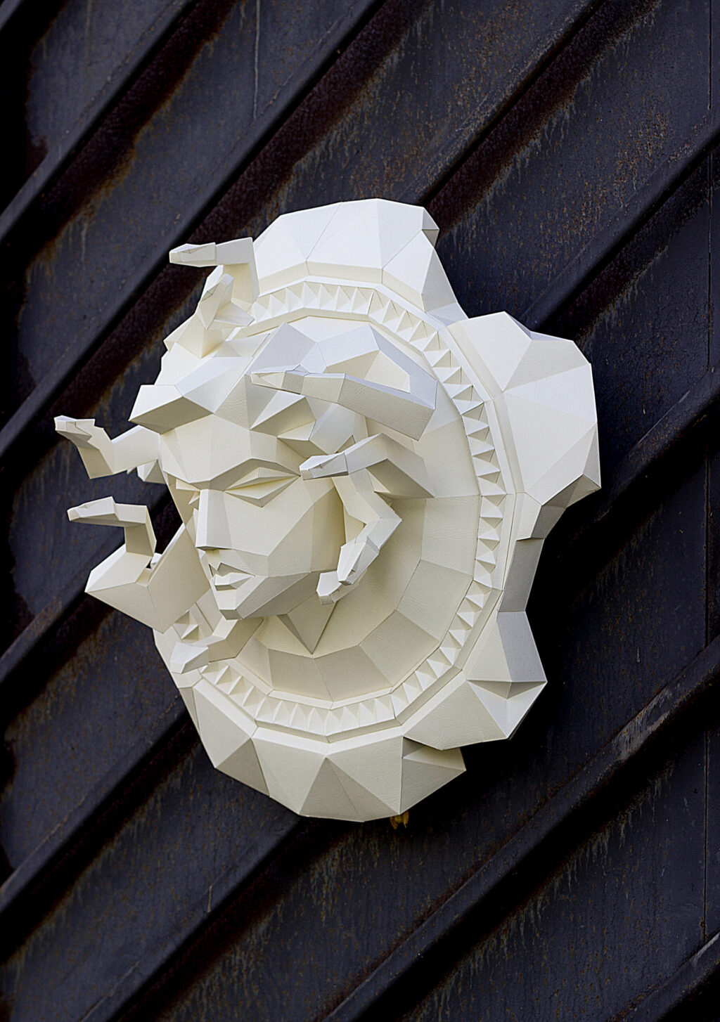 3D Papercraft Medusa Gorgon on Shield for Wall Decor