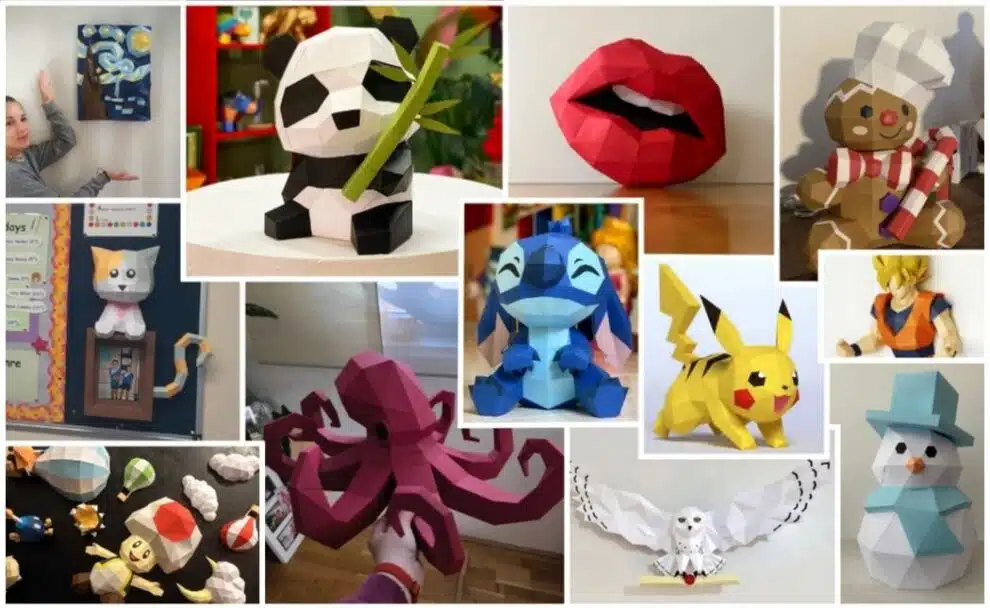 Papercraft 3D | Paper folding DIY origami 3D